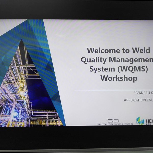 29 Aug 2018 – Weld Quality Management System | Sutera Analytics Sdn Bhd